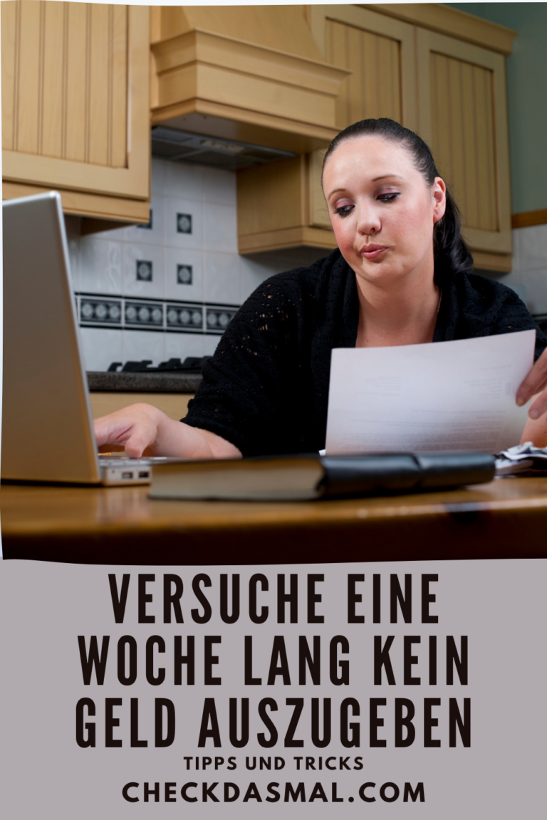 Versuche eine Woche lang kein Geld auszugeben: Tipps und Erfahrungen ...